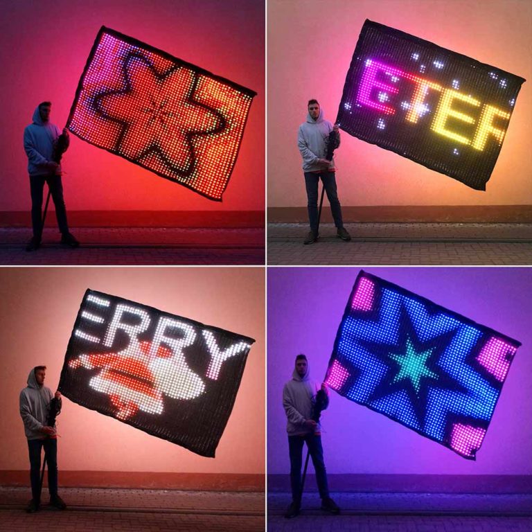 Double-Sided Smart Light up Flag with 5040 LEDs - by ETERESHOP