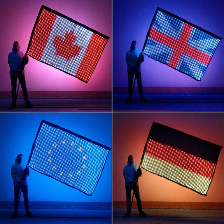 Smart Pixel Light Up Flag with 1428 LEDs - by ETERESHOP