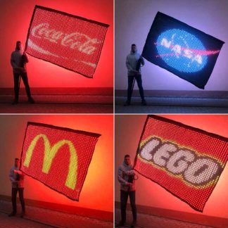 Double Sided Smart Light Up Flag with 5040 LEDs – Light Solutions ETERE