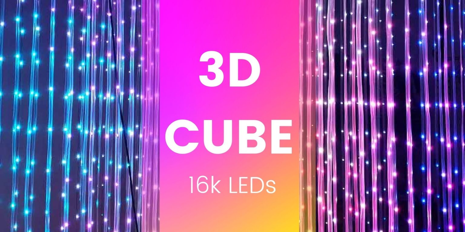 High-density Smart 3D LED Cube with 16k LEDs - by ETERESHOP