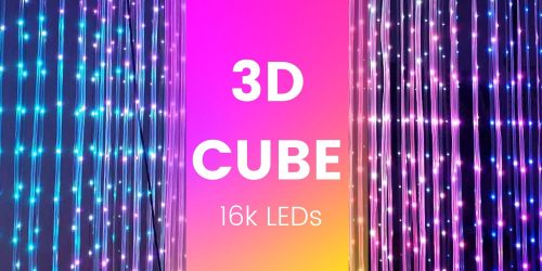 High-density Smart 3D LED Cube with 16k LEDs - by ETERESHOP