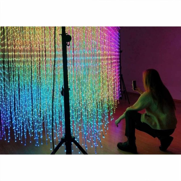 High-density large LED 3D Cube installation with 16k LEDs - ETERESHOP