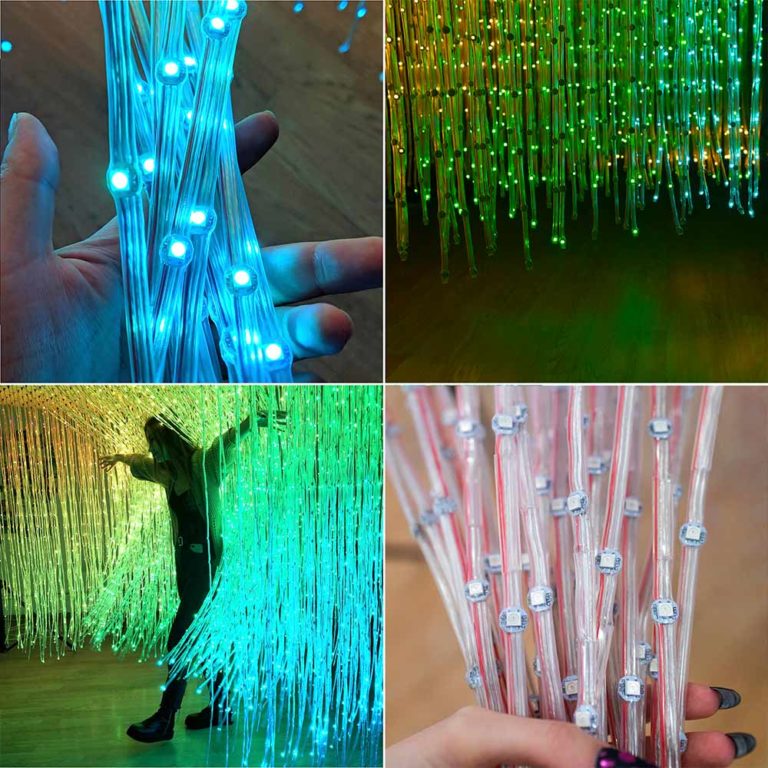 High-density large LED 3D Cube installation with 16k LEDs - ETERESHOP