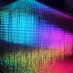 High-density large LED 3D Cube installation with 16k LEDs - ETERESHOP