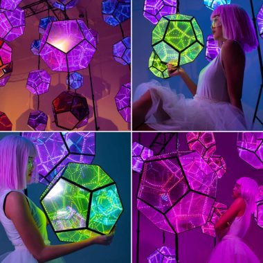 LED Infinity Mirror Dodecahedron Cloud_N12-1 by ETERESHOP