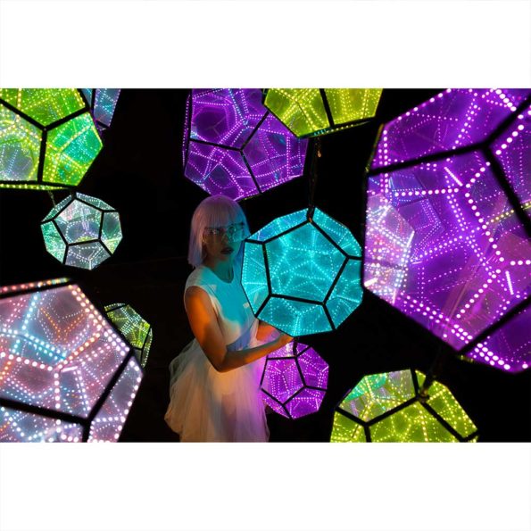 LED Infinity Mirror Dodecahedron Cloud_N12-1 by ETERESHOP