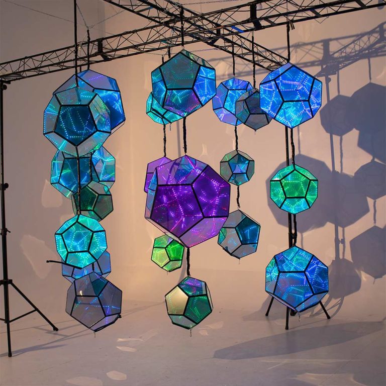 LED Infinity Mirror Dodecahedron Cloud_N12-1 by ETERESHOP