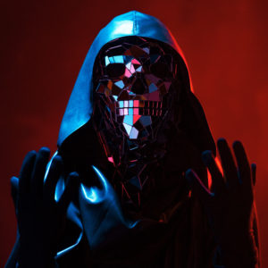 Skull Silver mirror mask/ mens masquerade rave full head edm mask ...