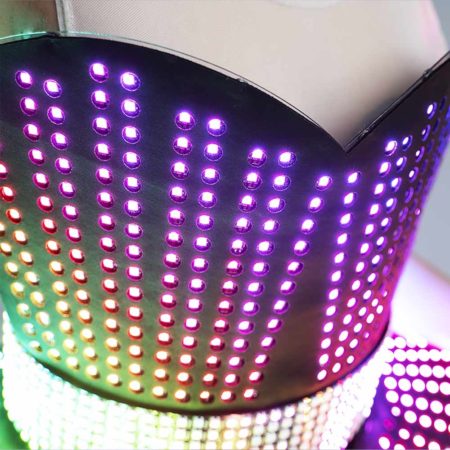 Rave Outfit Smart LED Dress with a Light Up Belt - by ETERESHOP