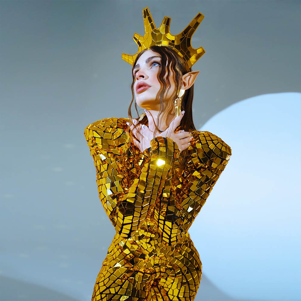 Gaga Gold Wings Outfit