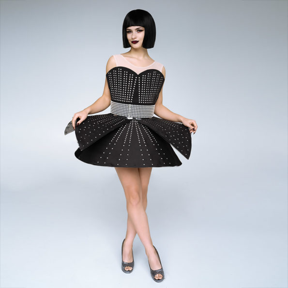 Rave Outfit Smart LED Dress with a Light Up Belt - by ETERESHOP