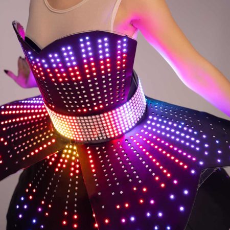 Rave Outfit Smart LED Dress with a Light Up Belt - by ETERESHOP
