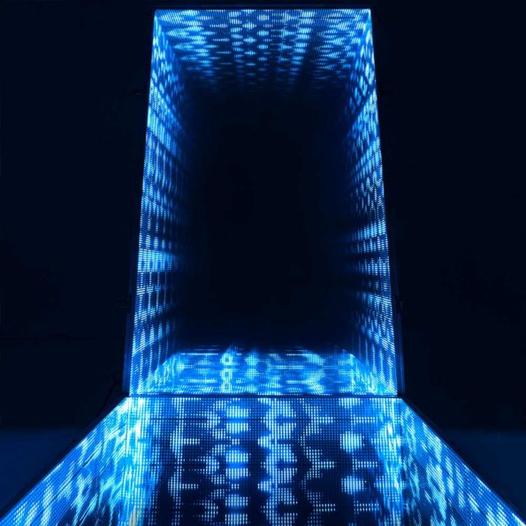 Large 3D LED Infinity Mirror decoration for your party with 8000 LEDs