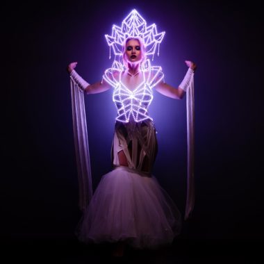 LED Crown White Queen -by ETERESHOP_C25-1-2 for shows and events