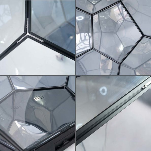 Giant Human-Sized LED Infinity Dodecahedron installation - ETERESHOP