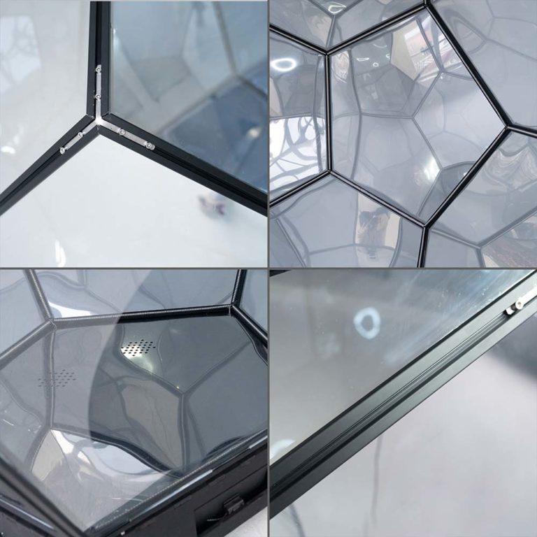 Giant Human-Sized LED Infinity Dodecahedron installation - ETERESHOP