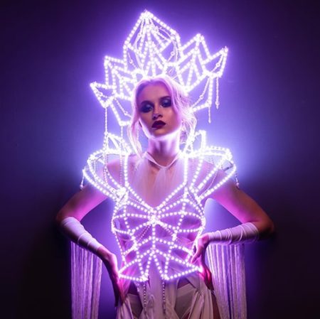 LED Crown White Queen -by ETERESHOP_C25-1-2 for shows and events