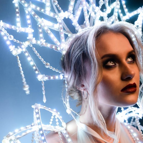 LED Crown White Queen -by ETERESHOP_C25-1-2 for shows and events