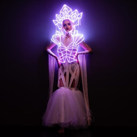 LED Crown White Queen -by ETERESHOP_C25-1-2 for shows and events