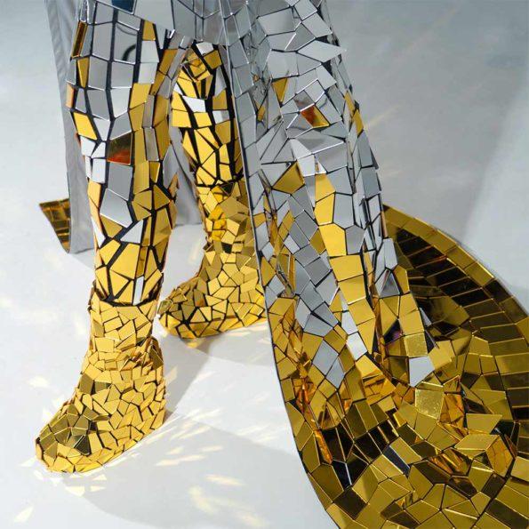 Mirrored Peplum Long Dress for Festival - by ETERESHOP