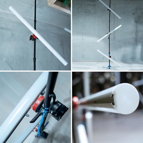 RGB LED mobile tubes decoration for installation - by Etereshop