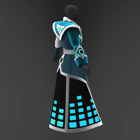 How we made a custom cosplay Raeve Maeve costume with a LED mask