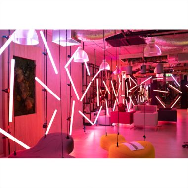 RGB LED mobile tubes decoration for installation - by Etereshop