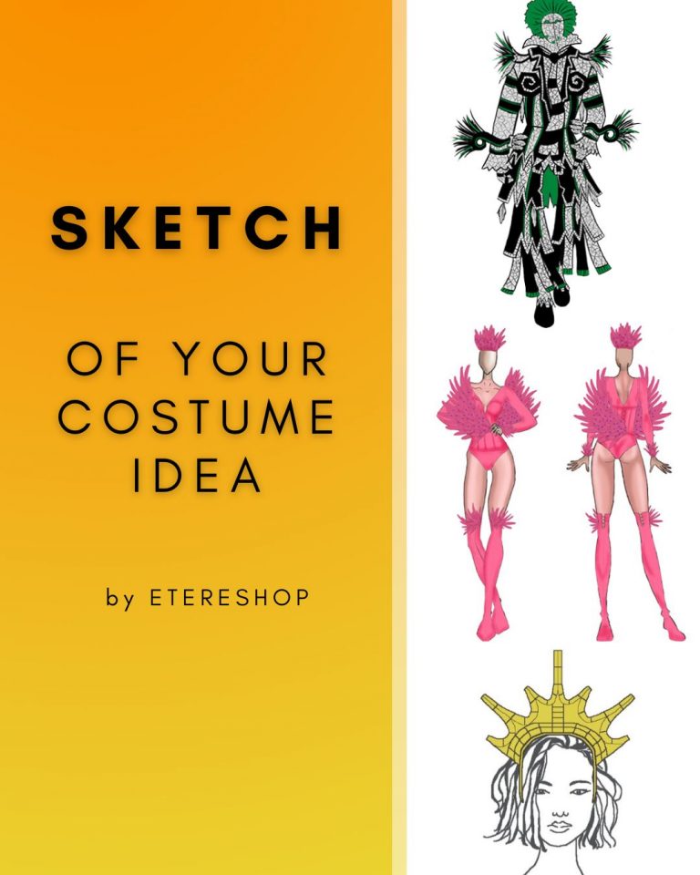 Your costume Sketch Development - by ETERESHOP