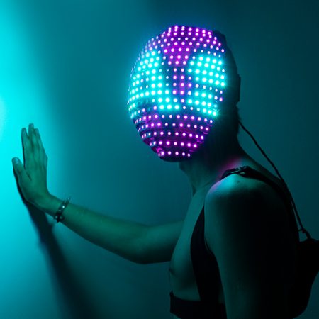 12 ideas of led helmets and light up masks for DJs and going to a party