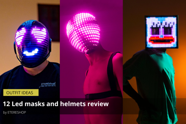 12 ideas of led helmets and light up masks for DJs and going to a party