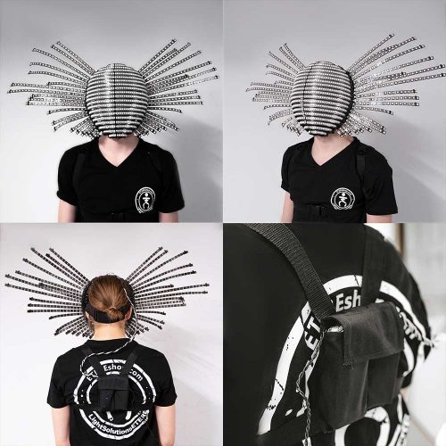 12 ideas of led helmets and light up masks for DJs and going to a party