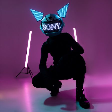 Custom LED cosplay mask Raeve Maeve - by ETERESHOP