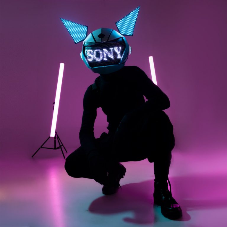 Custom LED cosplay mask Raeve Maeve - by ETERESHOP