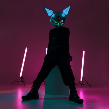 Custom LED cosplay mask Raeve Maeve - by ETERESHOP