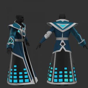 3D modeling of costumes for preliminary demonstration of the product