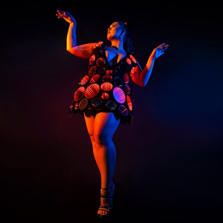 LED light up Dress with cutout and infinity mirror effect - by ETEREshop