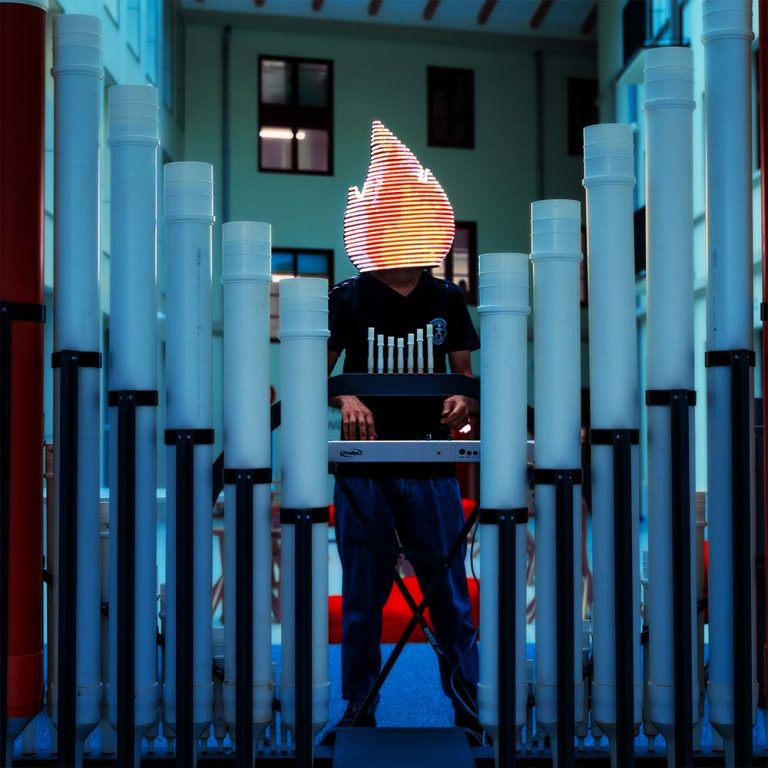 LED Headgear for shows, events, parties, festivals, circus performances ...