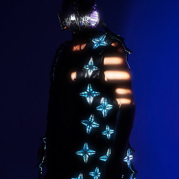 Rave LED light up Vest with Infinity Mirror Effect - by ETEREshop