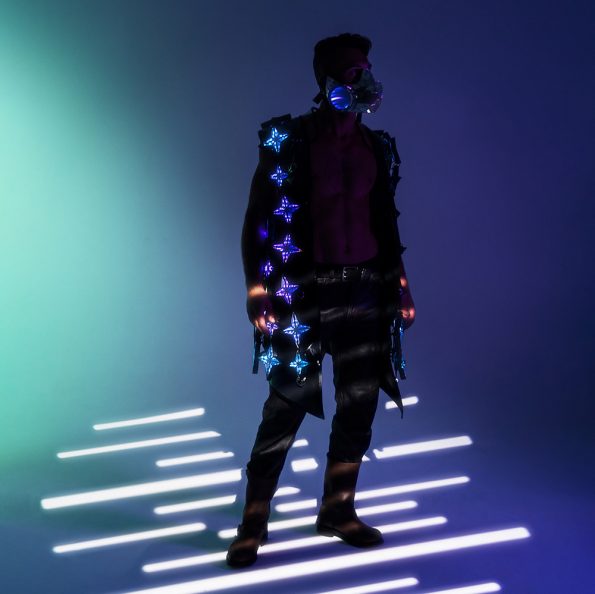 Rave LED light up Vest with Infinity Mirror Effect - by ETEREshop