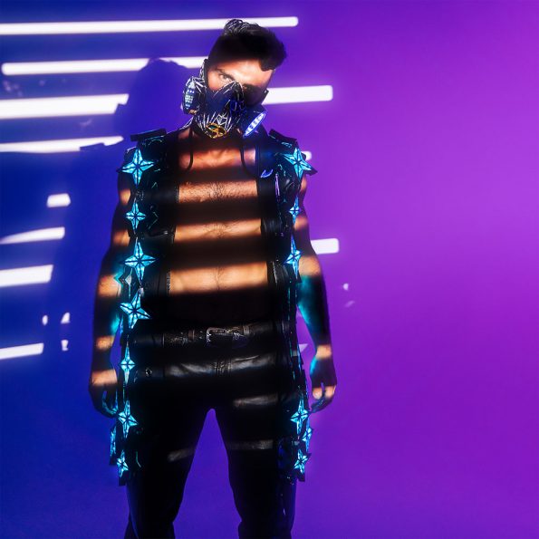 Rave LED light up Vest with Infinity Mirror Effect - by ETEREshop