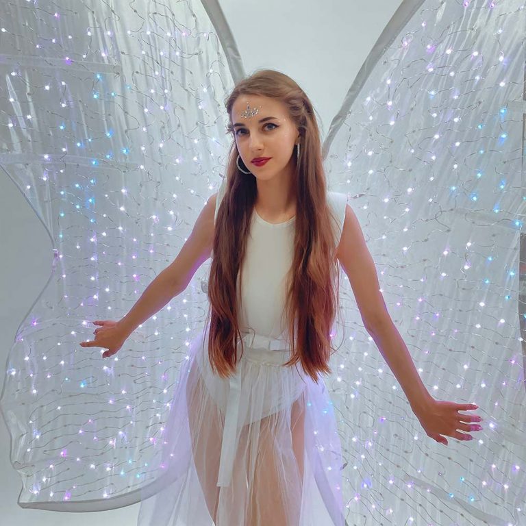 Big led Light up Butterfly wings suit for parties and stage performances