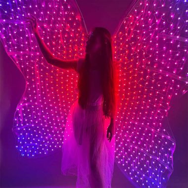 Adult Large LED light up Wings at an affordable price - by ETERESHOP