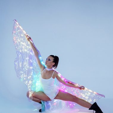 LED Belly dance Isis Wings for performances with 410 LED, ETERESHOP
