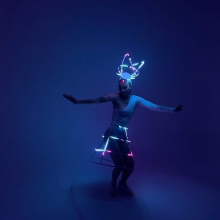 LED Light up cage costume with led crown and led skirt - by ETERESHOP
