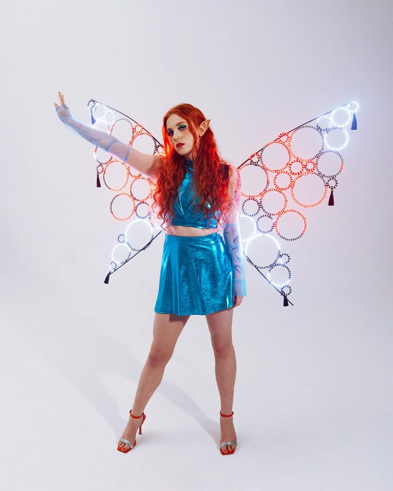 LED light up Butterfly Wings Suit for Adults - by ETERESHOP