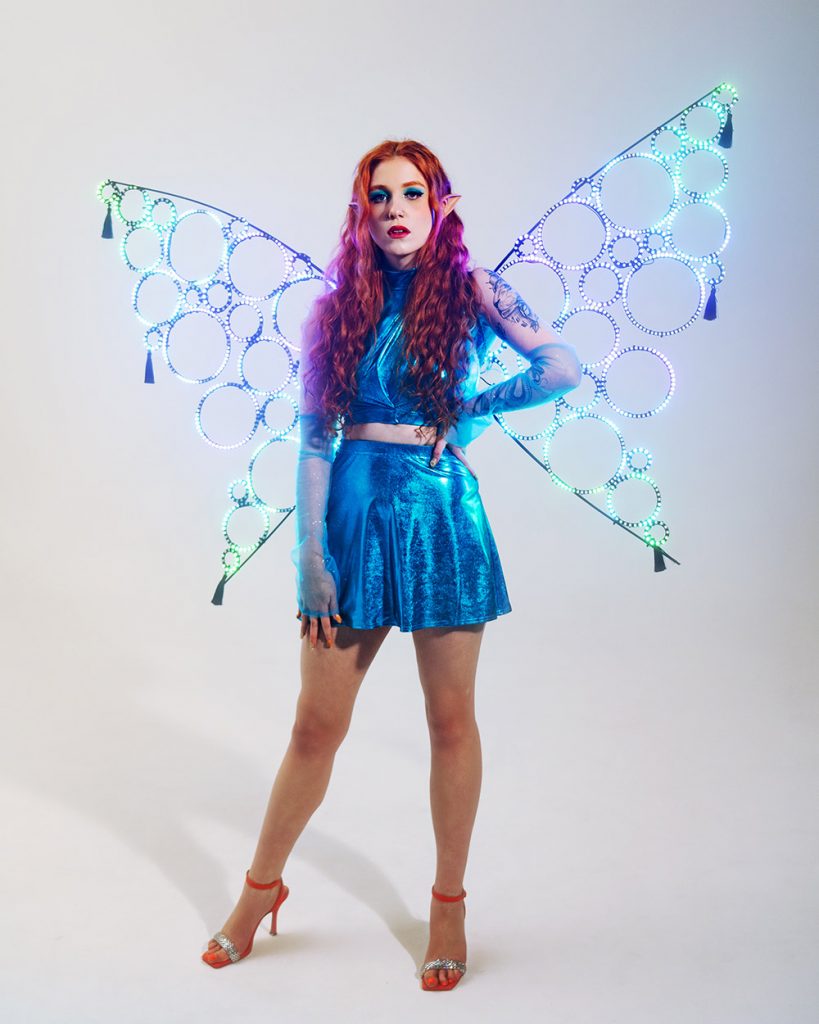 LED light up Butterfly Wings Suit for Adults - by ETERESHOP