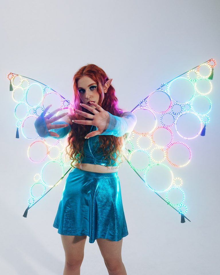 LED light up Butterfly Wings Suit for Adults - by ETERESHOP
