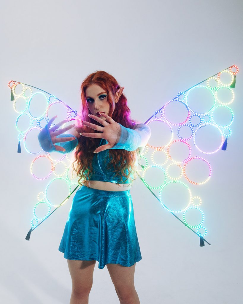 LED light up Butterfly Wings Suit for Adults - by ETERESHOP