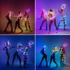 LED Light up dance cage outfit with 688 LEDs for events- by ETERESHOP