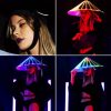 Cosplay LED light up Japanese Samurai hat for performances and parties